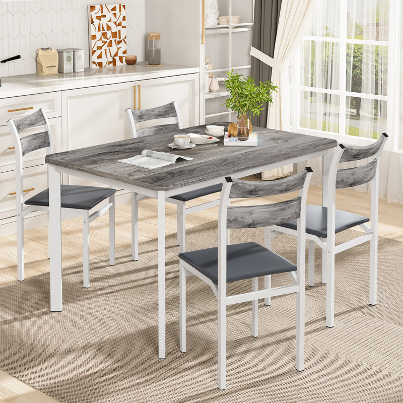 Ebern Designs Ohmer 4 - Person Dining Set & Reviews | Wayfair