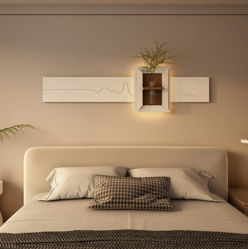 Dakota Fields Adjustable 3-Color LED Sandstone Wall Decor with ...