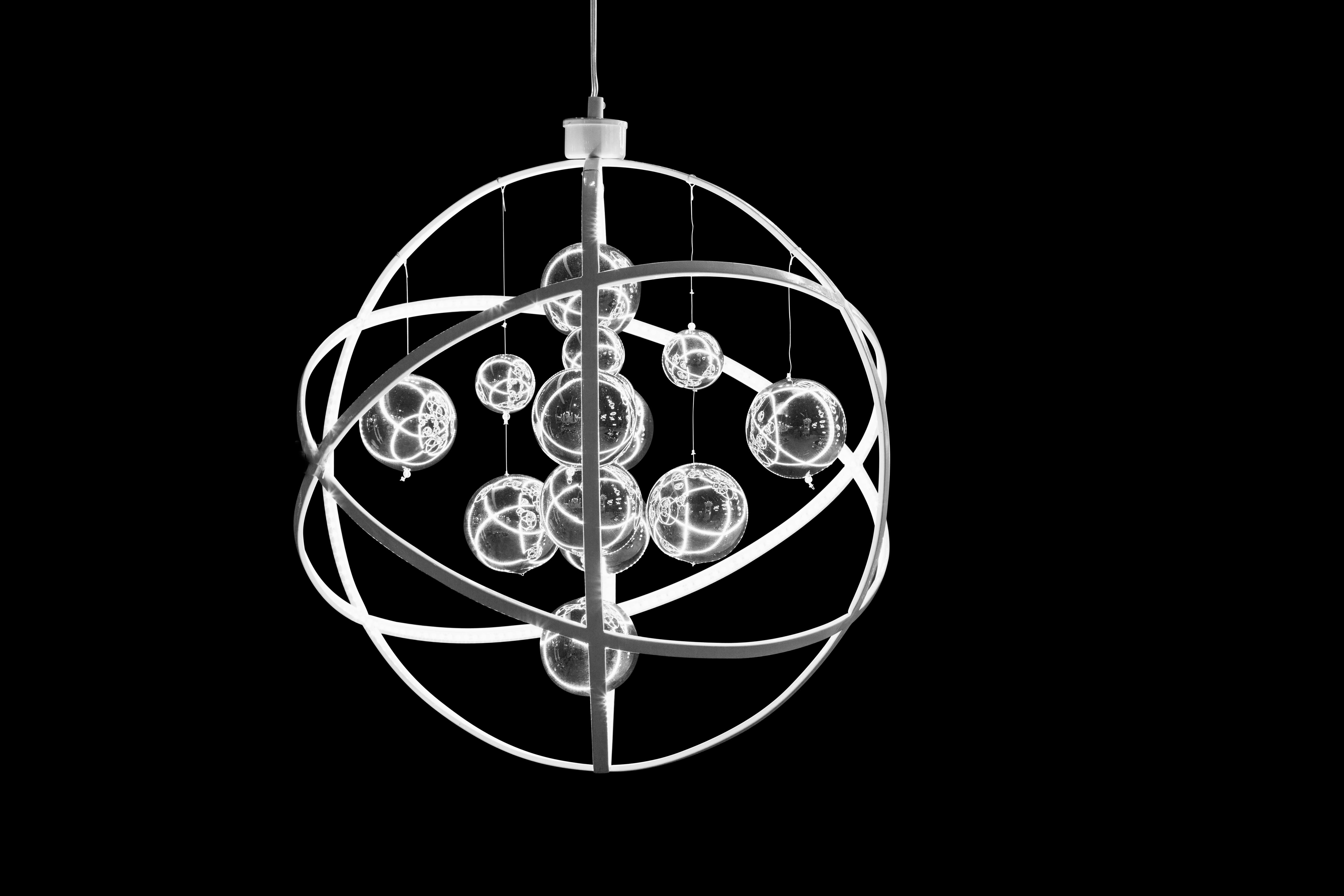 Michael Amini 1 - Light Sphere Globe LED Chandelier | Wayfair