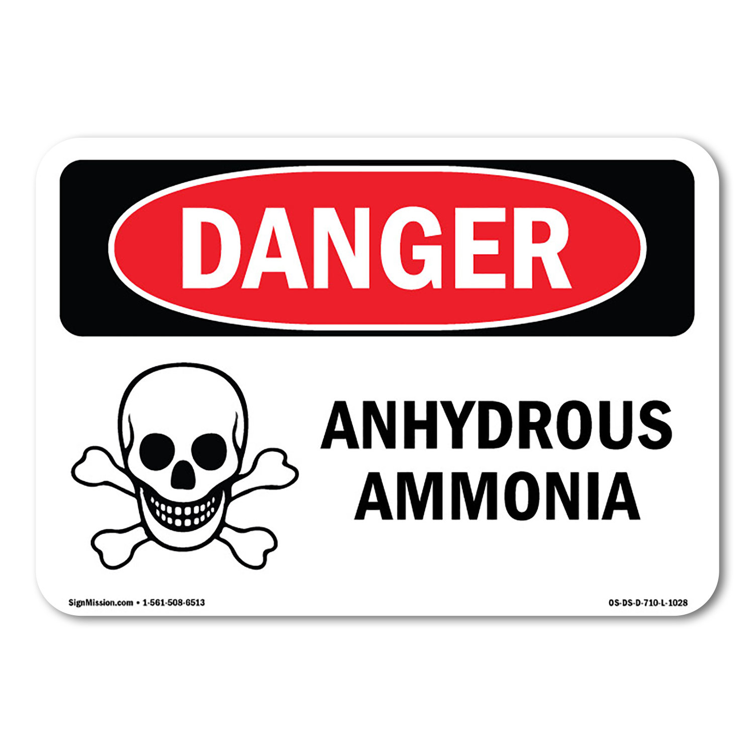 SignMission Anhydrous Ammonia Decal 7" X 5" - Wayfair Canada