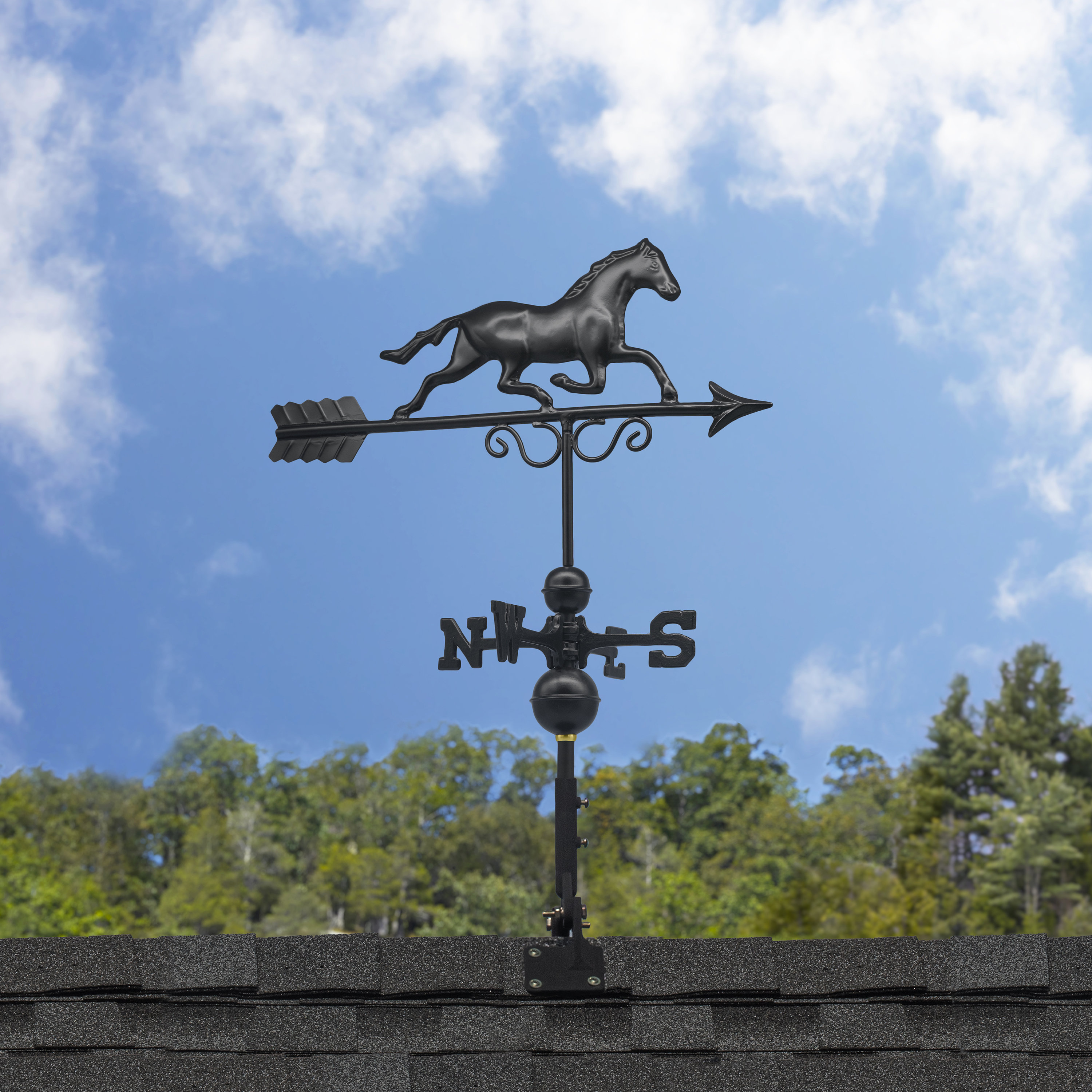 Arlmont & Co. Muamir 33'' H Aluminum Animals Weathervane - Wayfair Canada