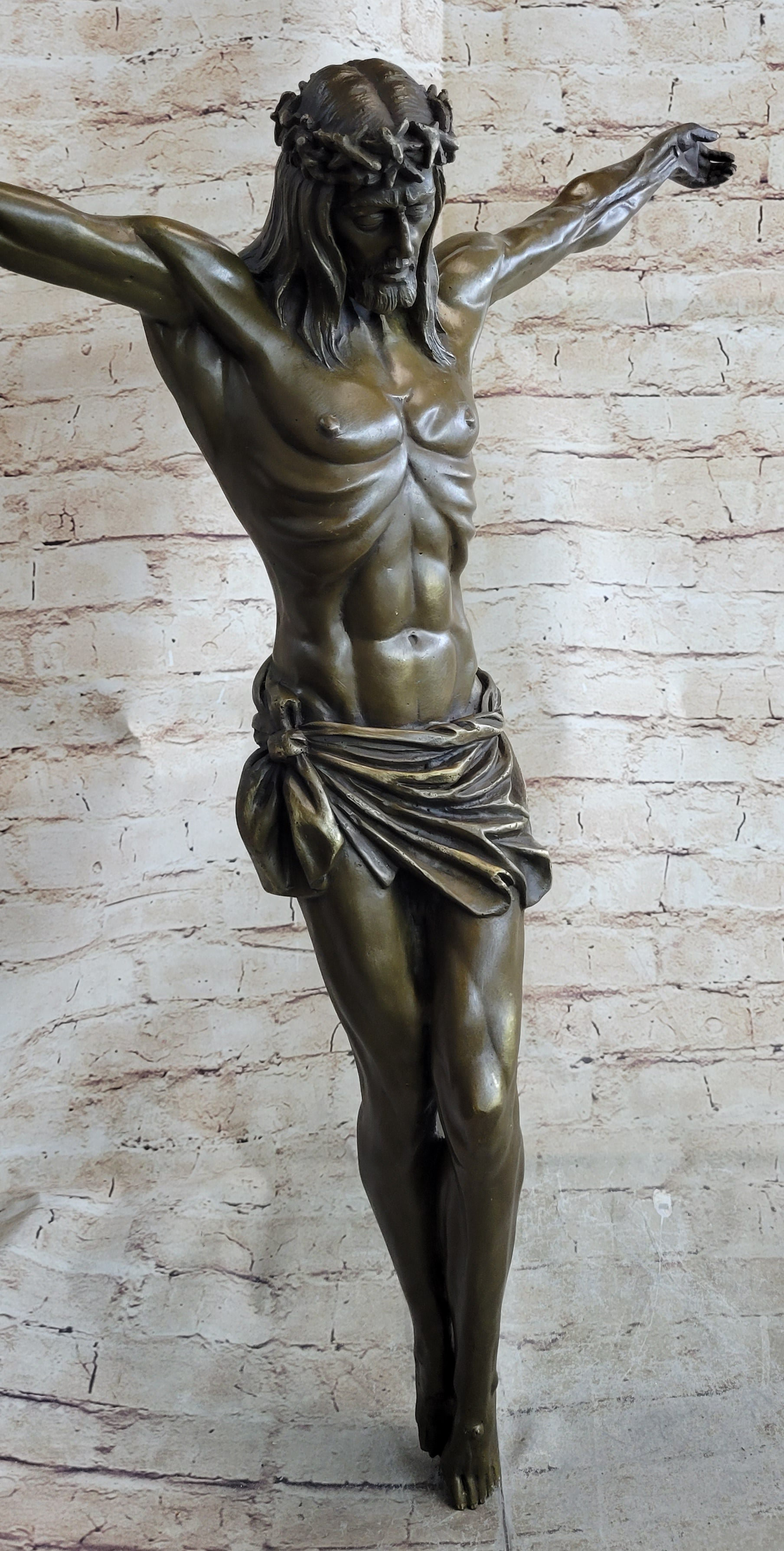 Bloomsbury Market Jesus Christ on Crucifix Wall Mounted Hanging Cross ...