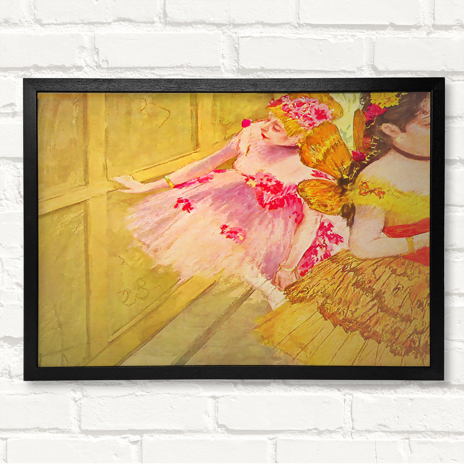 Latitude Run Degas Dancers Behind A Backdrop Framed Print | Wayfair.co.uk