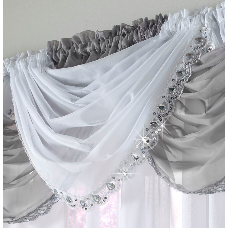 Mercer41 Axton Swag 56cm Window Pelmet & Reviews | Wayfair.co.uk