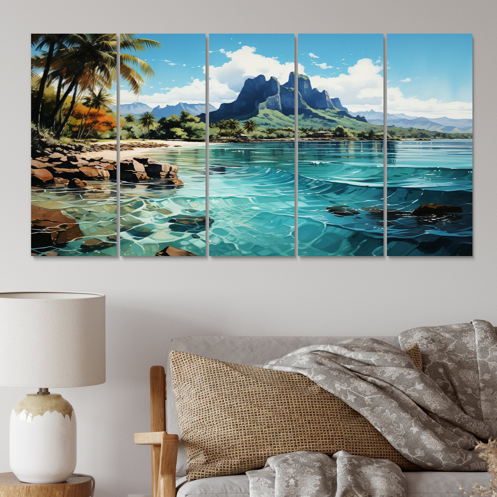 Highland Dunes Bora Bora Beach III - Nautical & Beach Wall Art Living ...