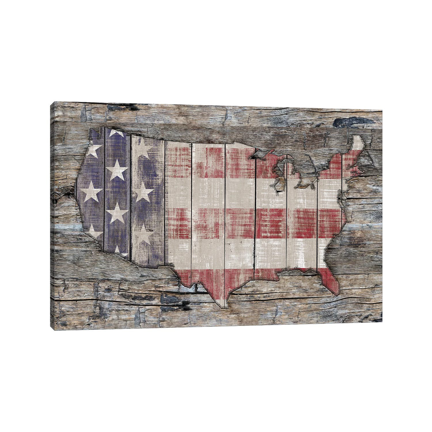 East Urban Home USA Map Unity And Hope - Wrapped Canvas Print - Wayfair ...