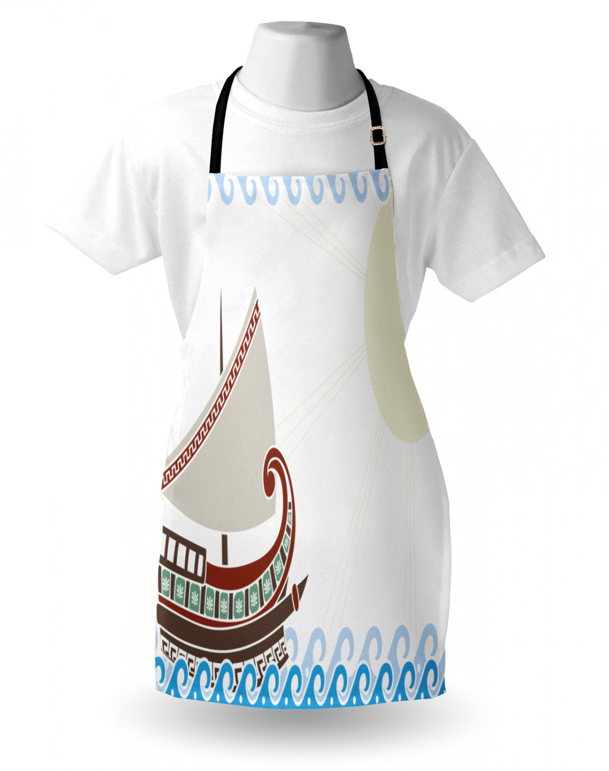 East Urban Home Ornate Ship Floating Apron | Wayfair