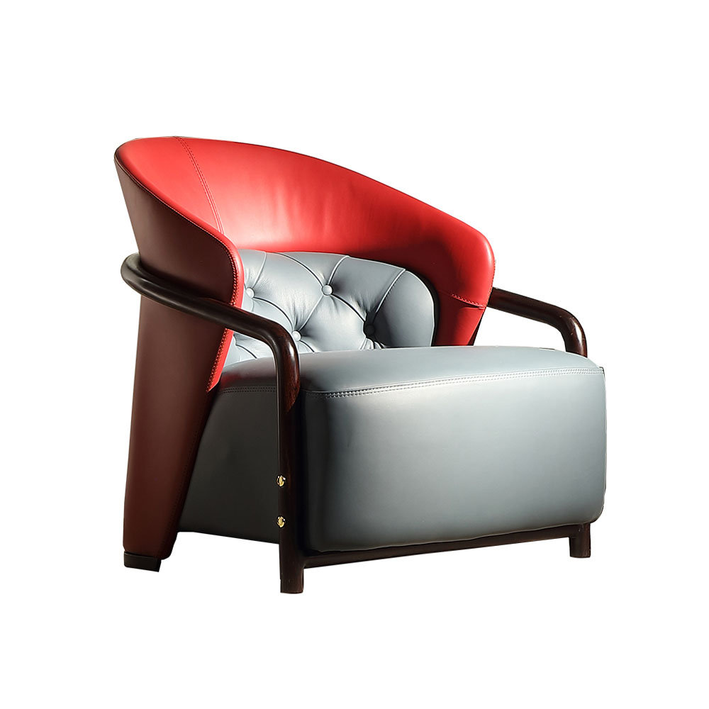 HUANXIN LIGHTING Genuine leather single person leisure chair | Wayfair