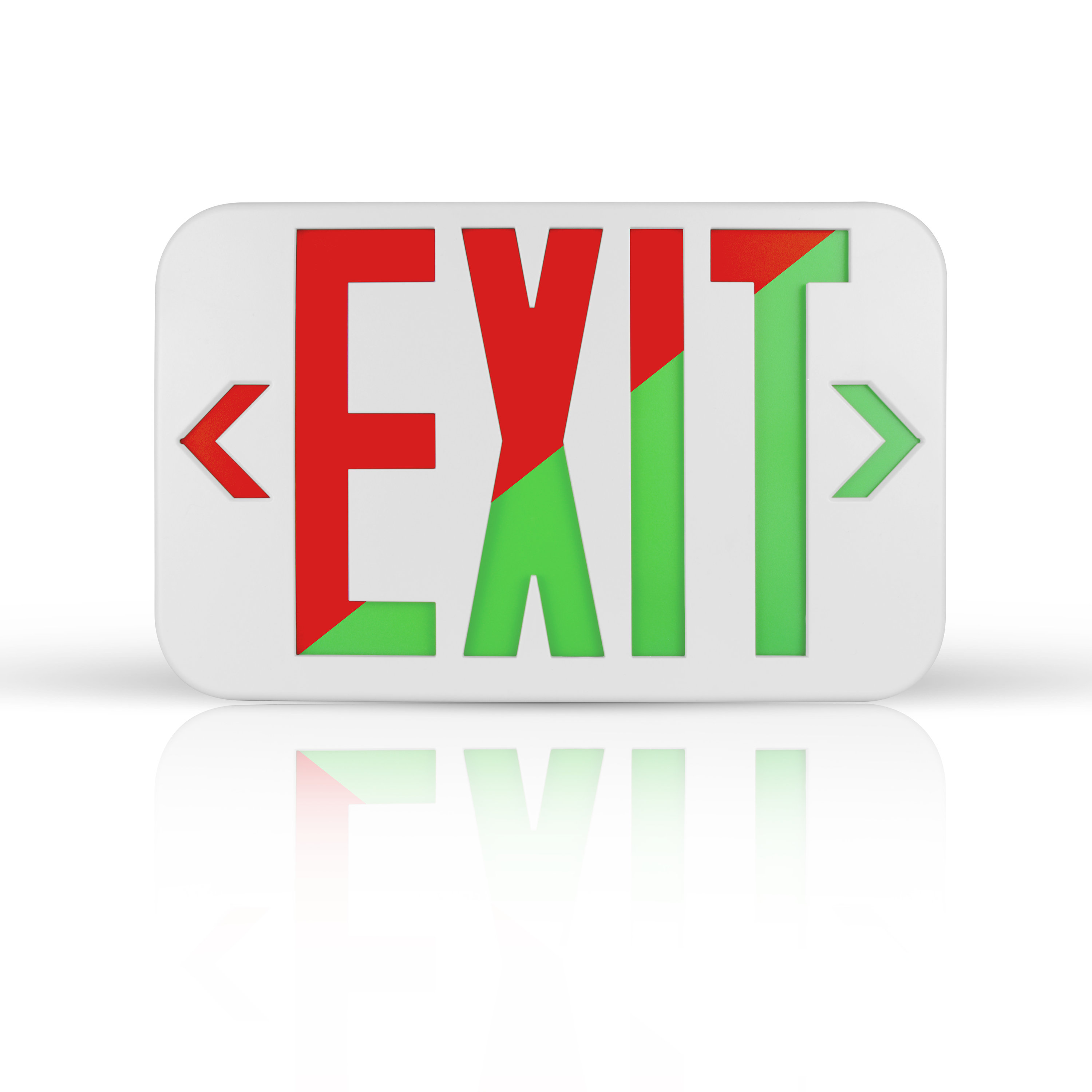 NICOR Lighting Thermoplastic LED Double Sided Exit Sign | Wayfair