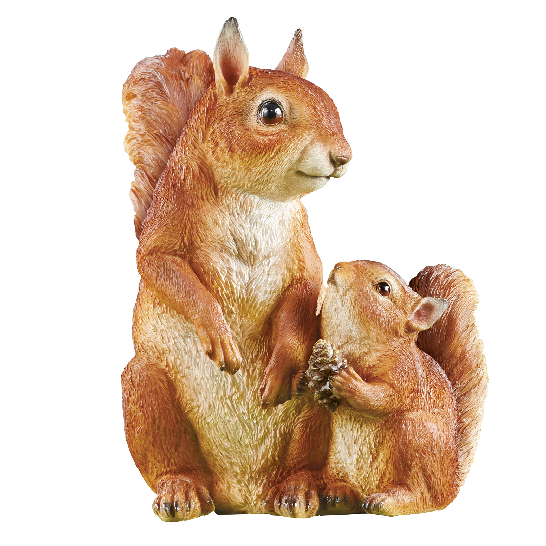 Loon Peak® Jullian Hand-Painted Squirrels at Play Outdoor Garden ...