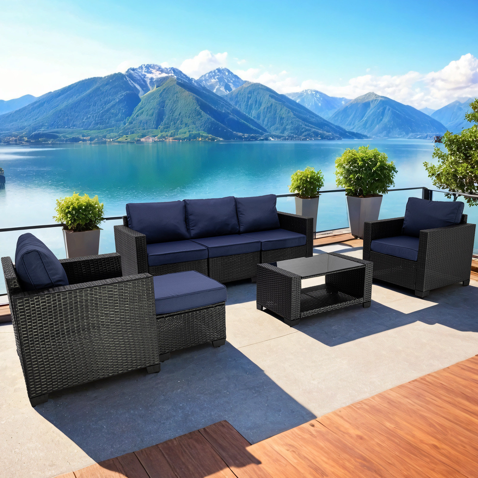 Latitude Run® 7 Piece Patio Furniture Sets - Wayfair Canada