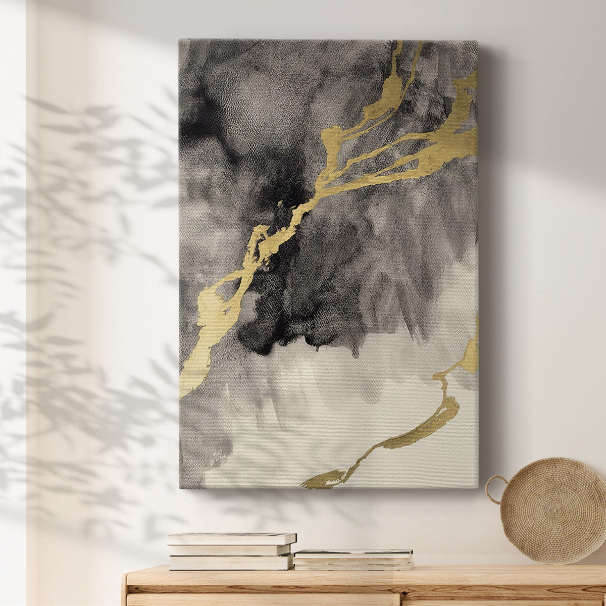 Wrought Studio™ Graphite Wash I On Canvas Print | Wayfair