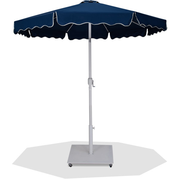 Arlmont & Co. Chavonte Fabric With Piping / Aluminum Patio Umbrella ...