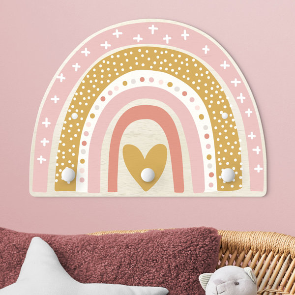 Zoomie Kids Pleva Wall 3 - Hook Wall Mounted Coat Rack | Wayfair.co.uk