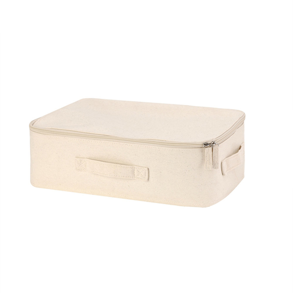 Latitude Run® Premium Cotton Storage Box, Basket, Bag For Clothes ...