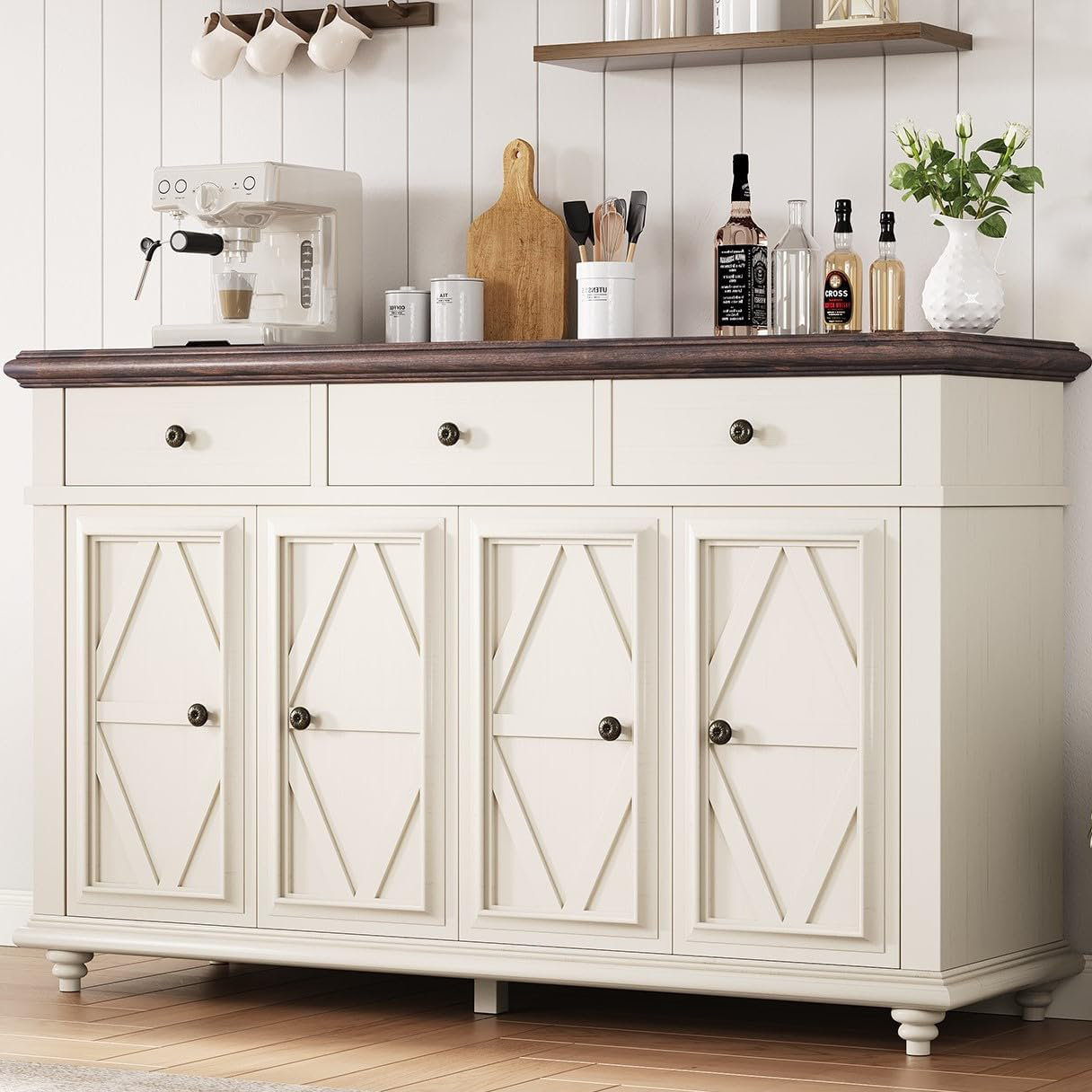 One Allium Way Buffet avec rangement, armoire de buffet, armoire de ...