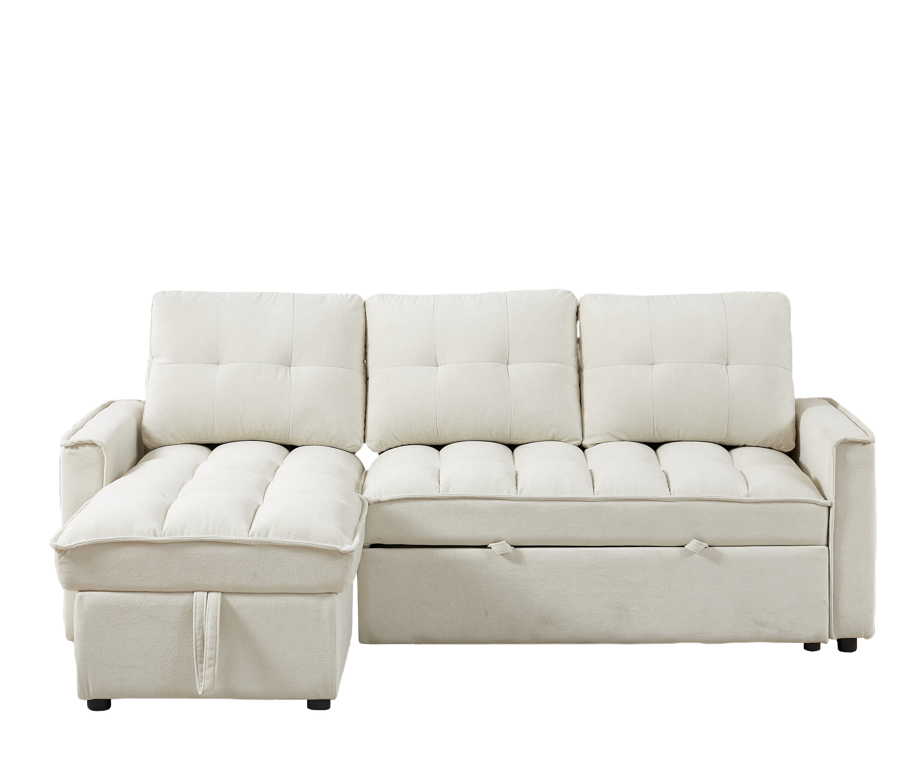 Latitude Run® Reclining Sofa, Pull-Out Sofa Bed with USB and tape-c ...