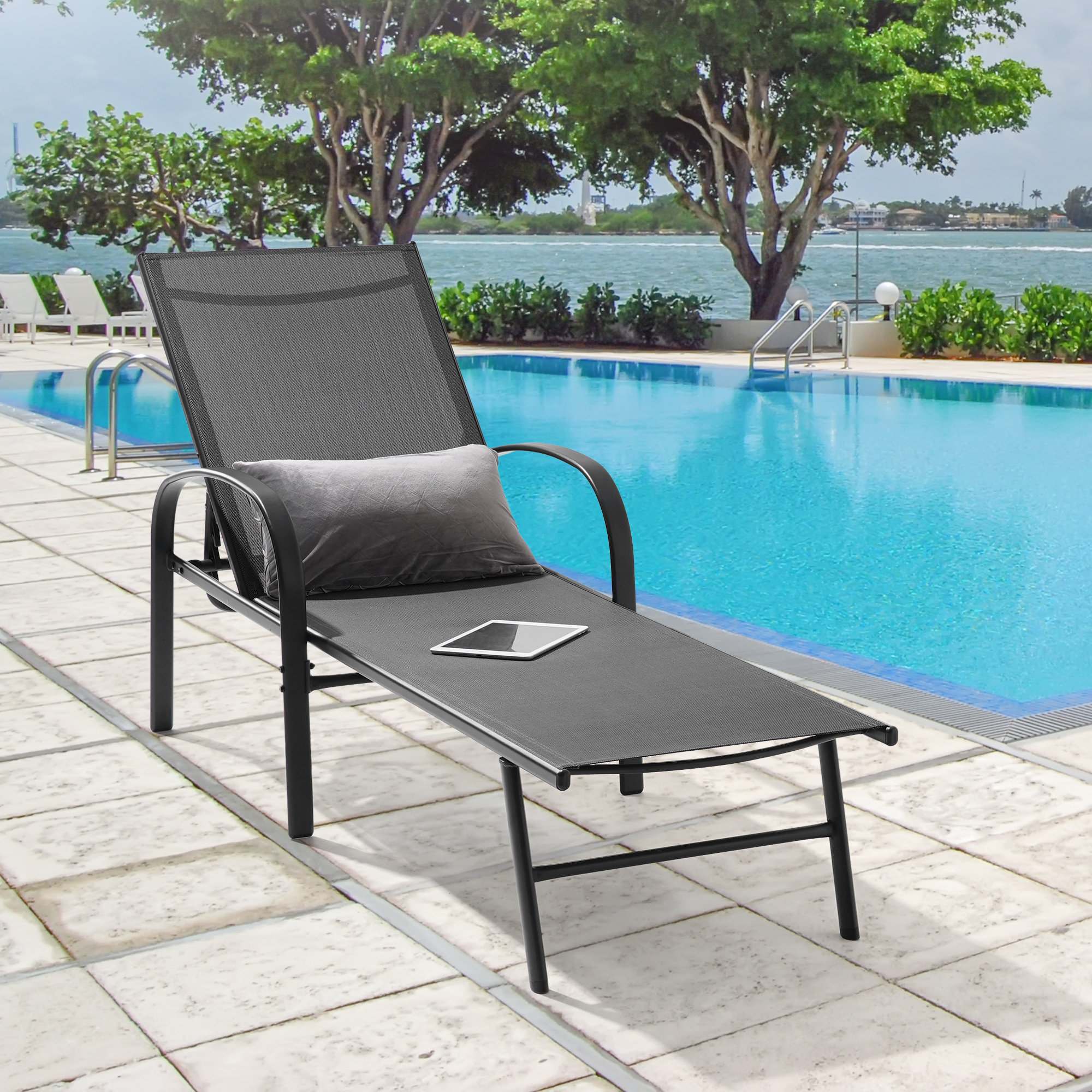 ACEGOSES Color 63.4" Long Reclining Single Chaise | Wayfair