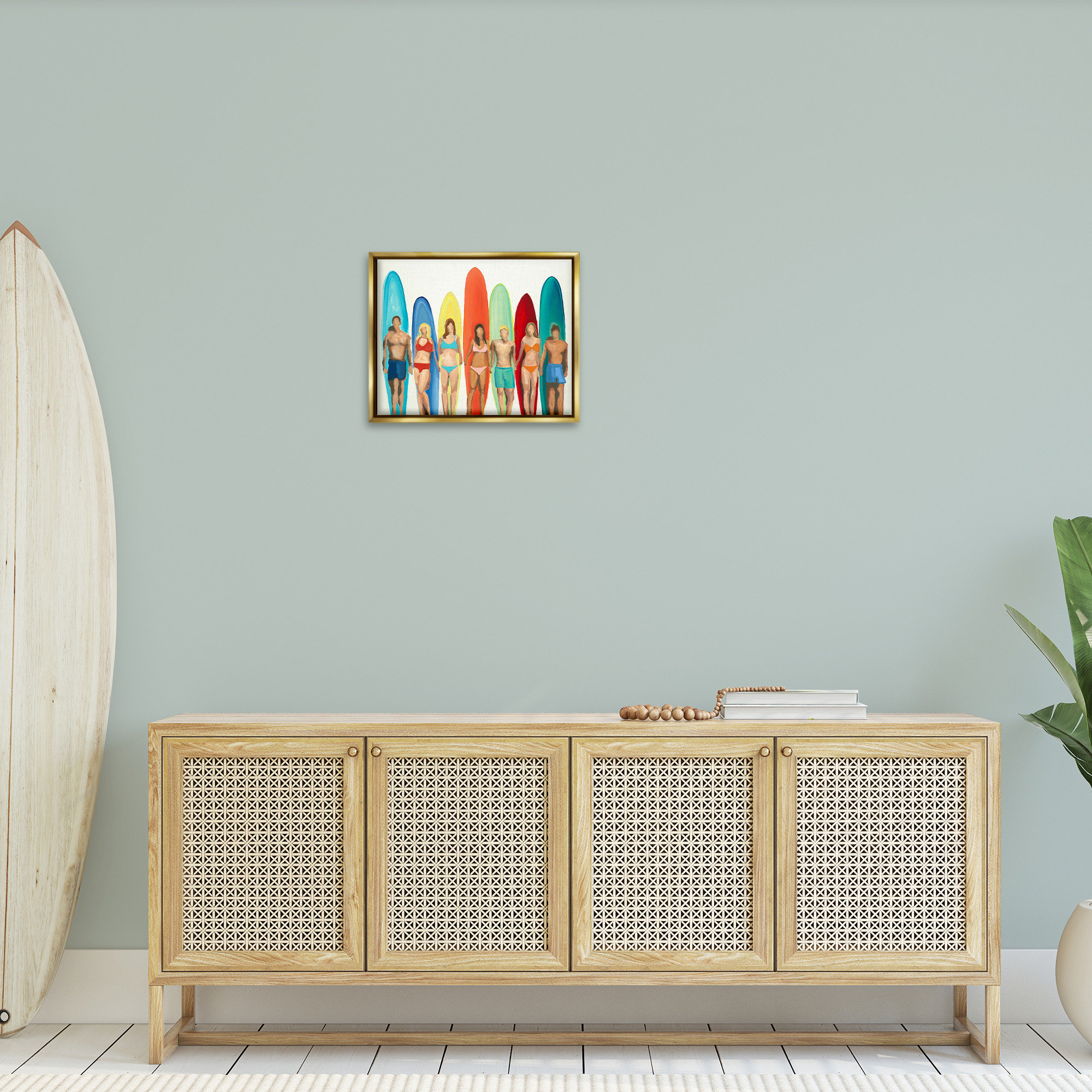 Dovecove " Abstract Surfer Friends " by Randy Hibberd on Canvas | Wayfair