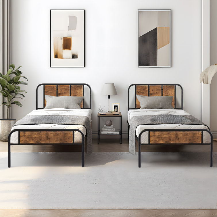 17 Stories Sabriya Metal Panel Bed | Wayfair