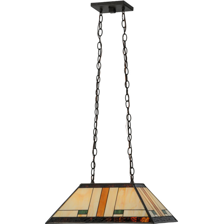 Meyda Lighting Manhattan 2 - Light Dark Rubbed Oil Bronze Pool Table ...