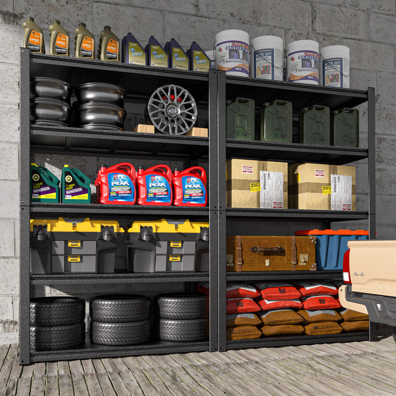 WFX Utility™ Adjustable Heavy Duty Metal Tray Storage Shelving Unit For ...