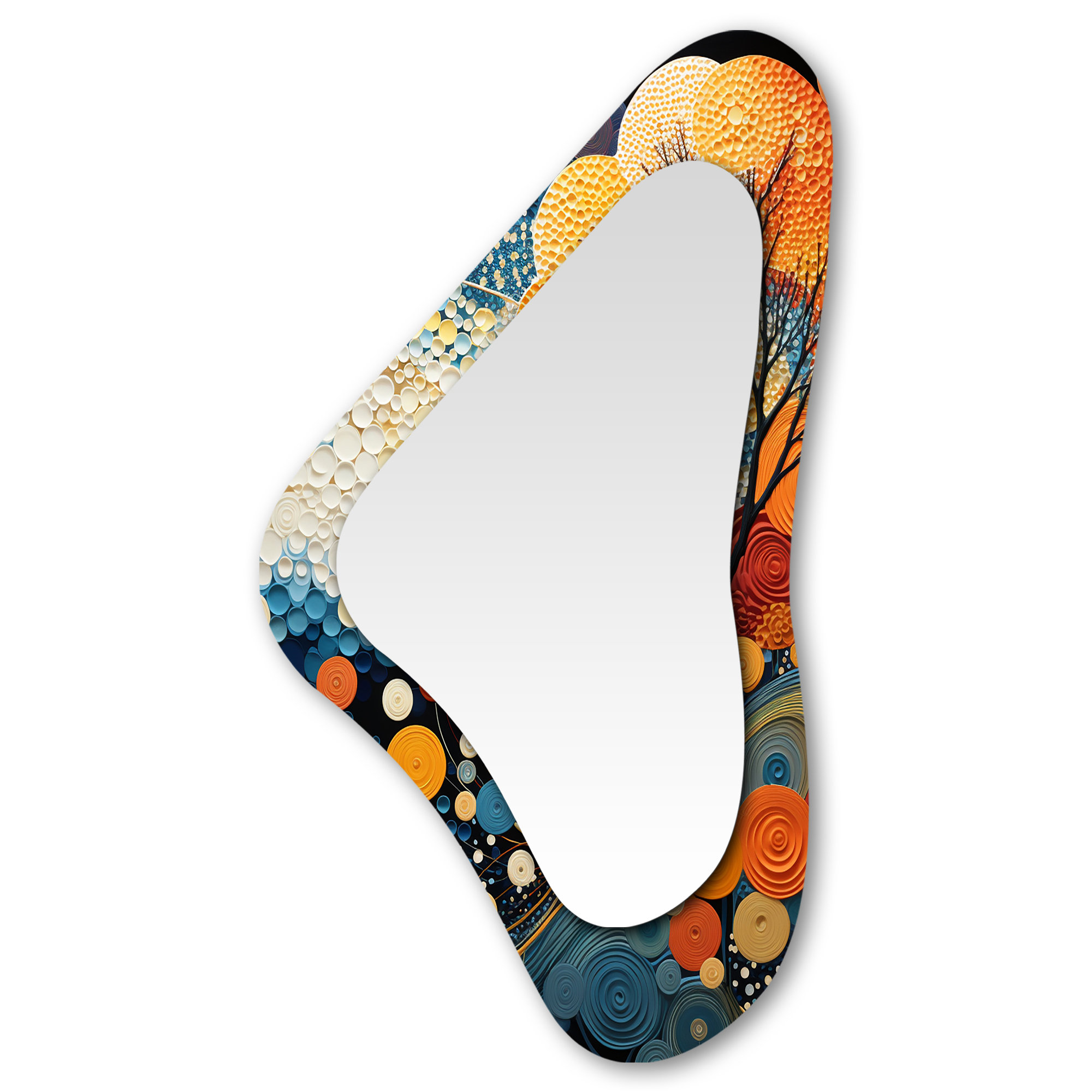 George Oliver Colorful Mid Century Dynamic Duality V - Midcentury Modern Unique Shape Unique ...