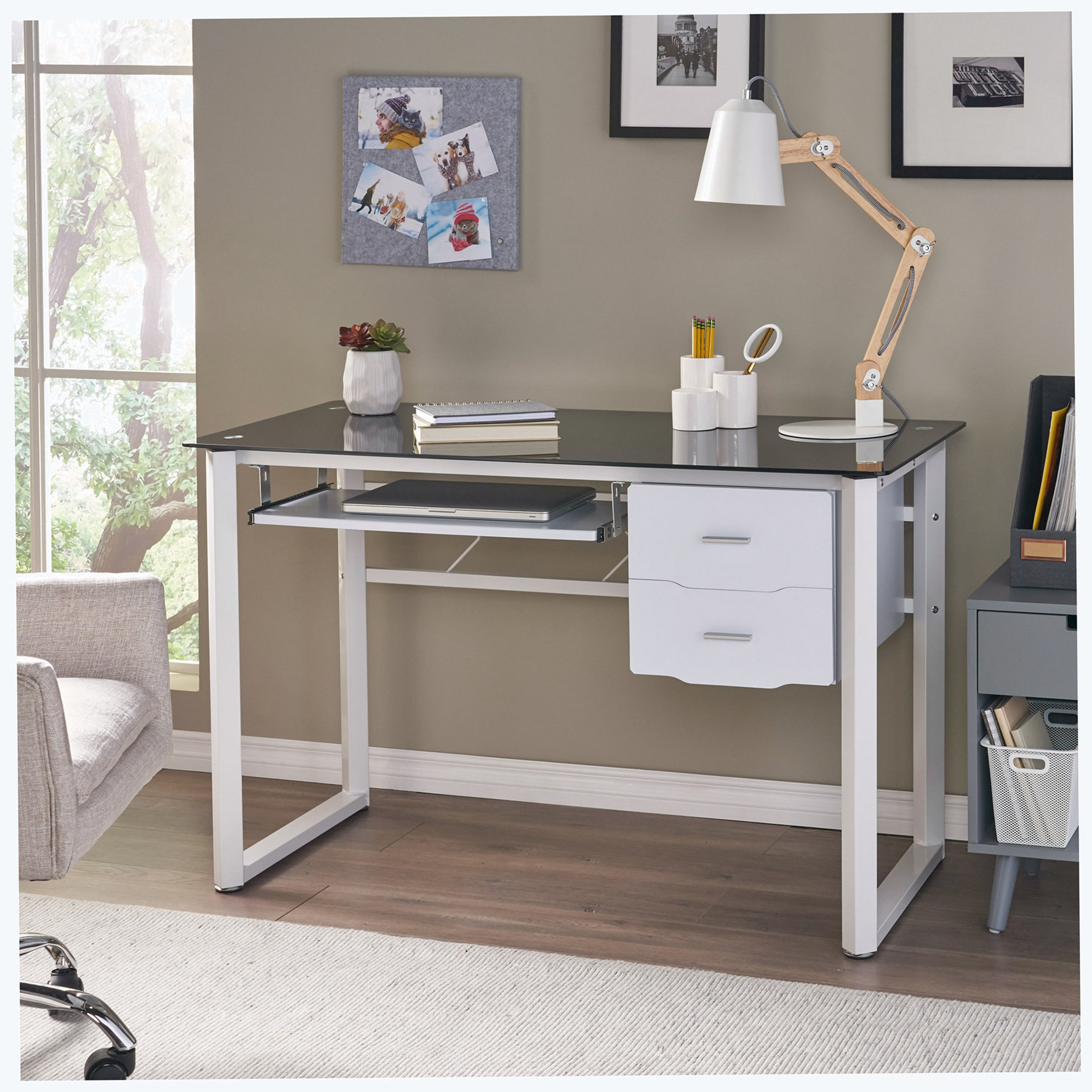Ebern Designs Galeana 47.20'' W Rectangle Computer Desk | Wayfair