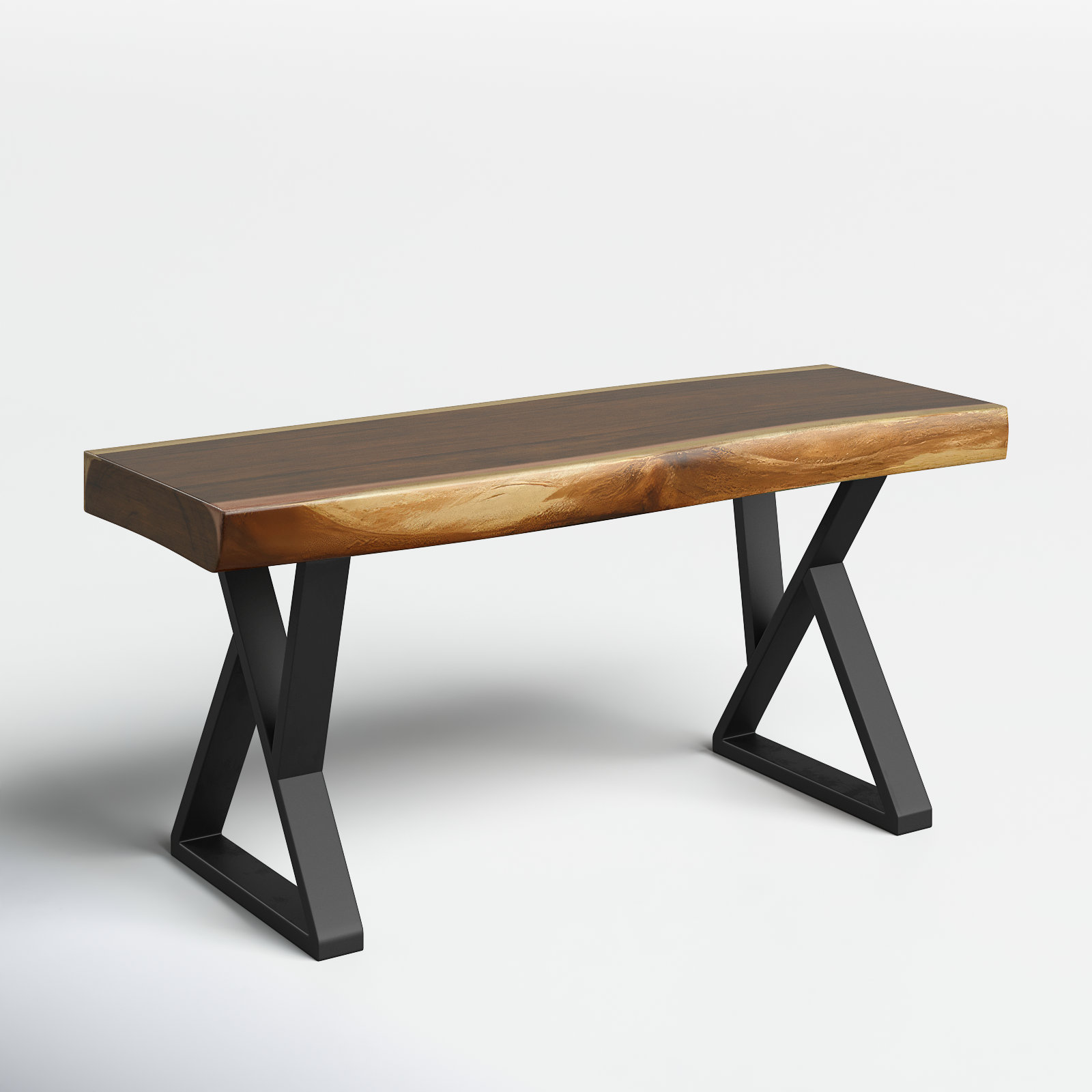 The Twillery Co.® Knute 18'' H Z Leg Solid Wood Bench & Reviews | Wayfair