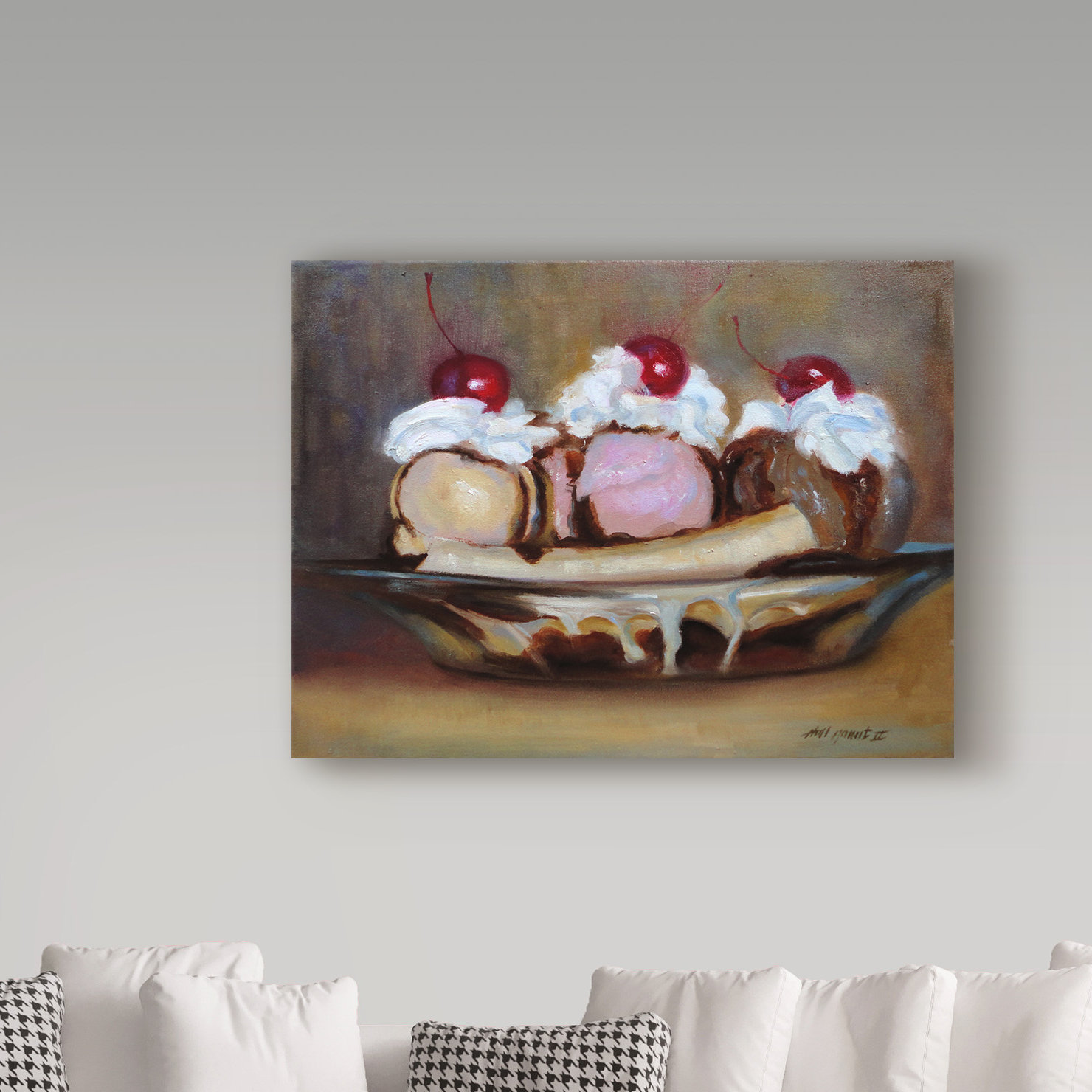 Lark Manor™ Galan 'Banana Split' Acrylic Painting Print on Wrapped ...