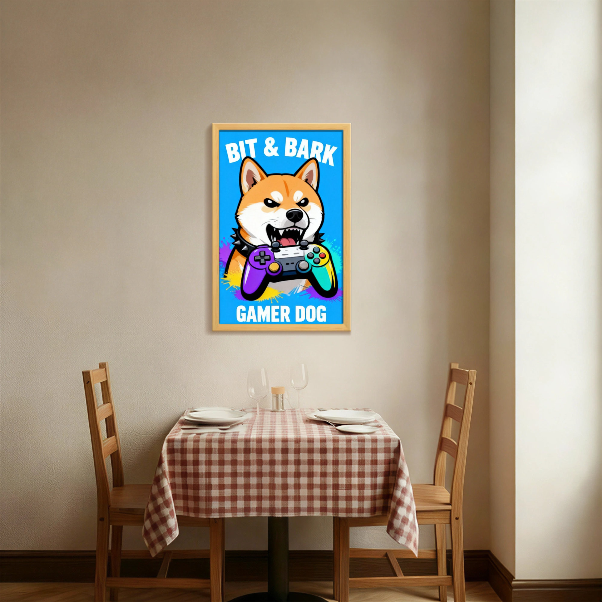 Wrought Studio™ Animals Bit And Bark Gamer Dog Cartoon Dog With ...