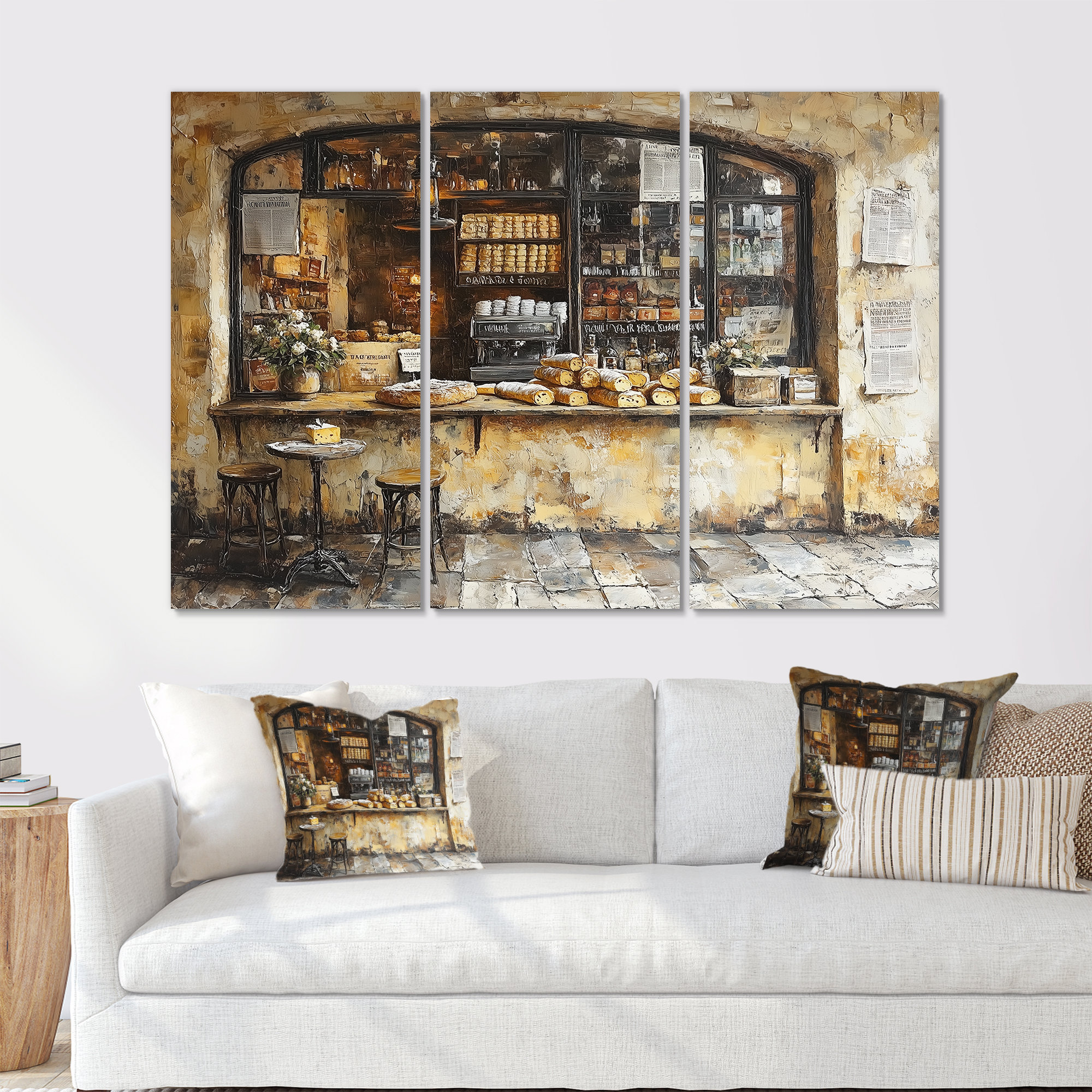 Astoria Grand French Cafe Baguette Et Fromage III - French Cafe Wall ...