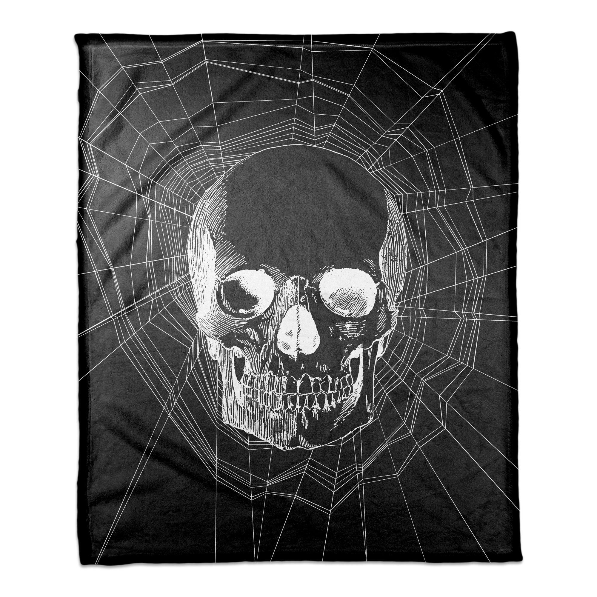 Designs Direct Creative Group Webbed Skull Fleece Throw | Wayfair