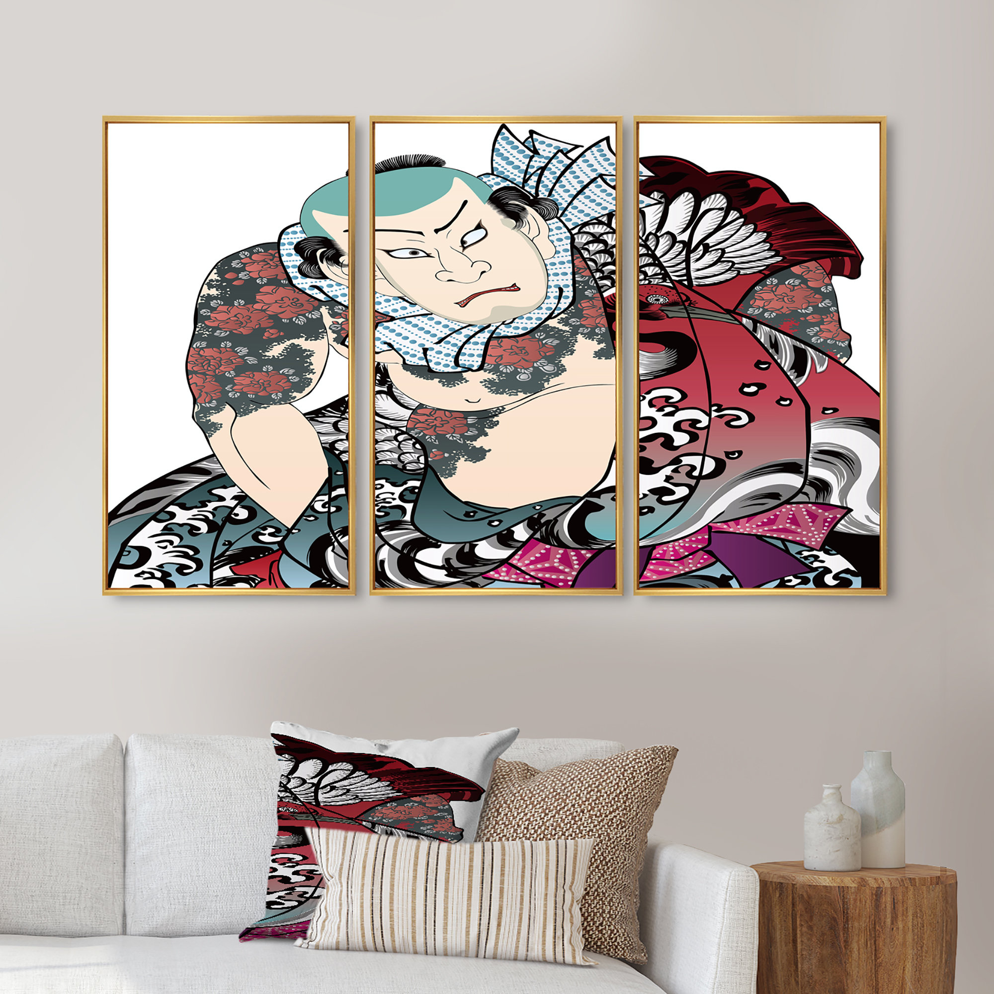 Winston Porter " Japanese Tattoo Man " 3 - Pieces - Wayfair Canada