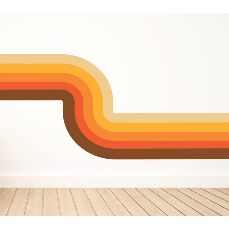 Modern Walls Retro Stripe Wall Decal | Wayfair