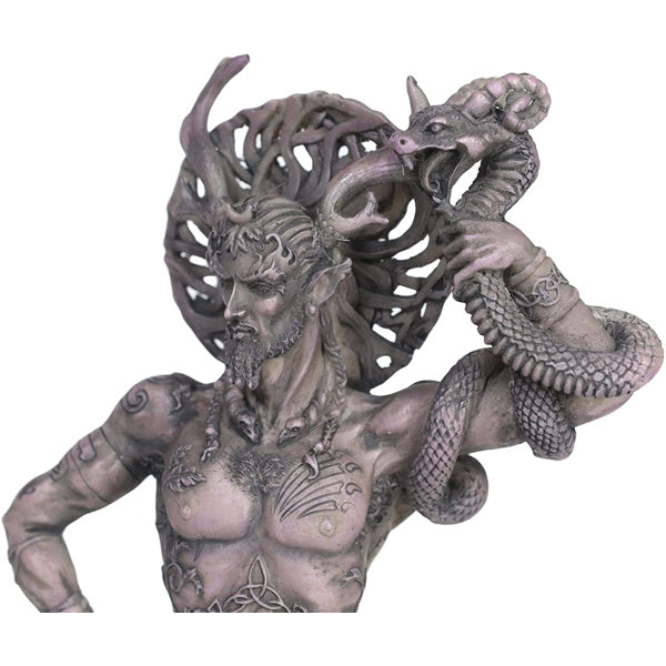 Trinx Celtic Shaman God Cernunnos The Horned God Holding Torc And Snake ...