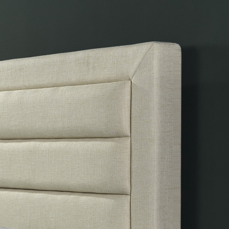 Ebern Designs Mehta Upholstered Metal Platform Bed & Reviews | Wayfair