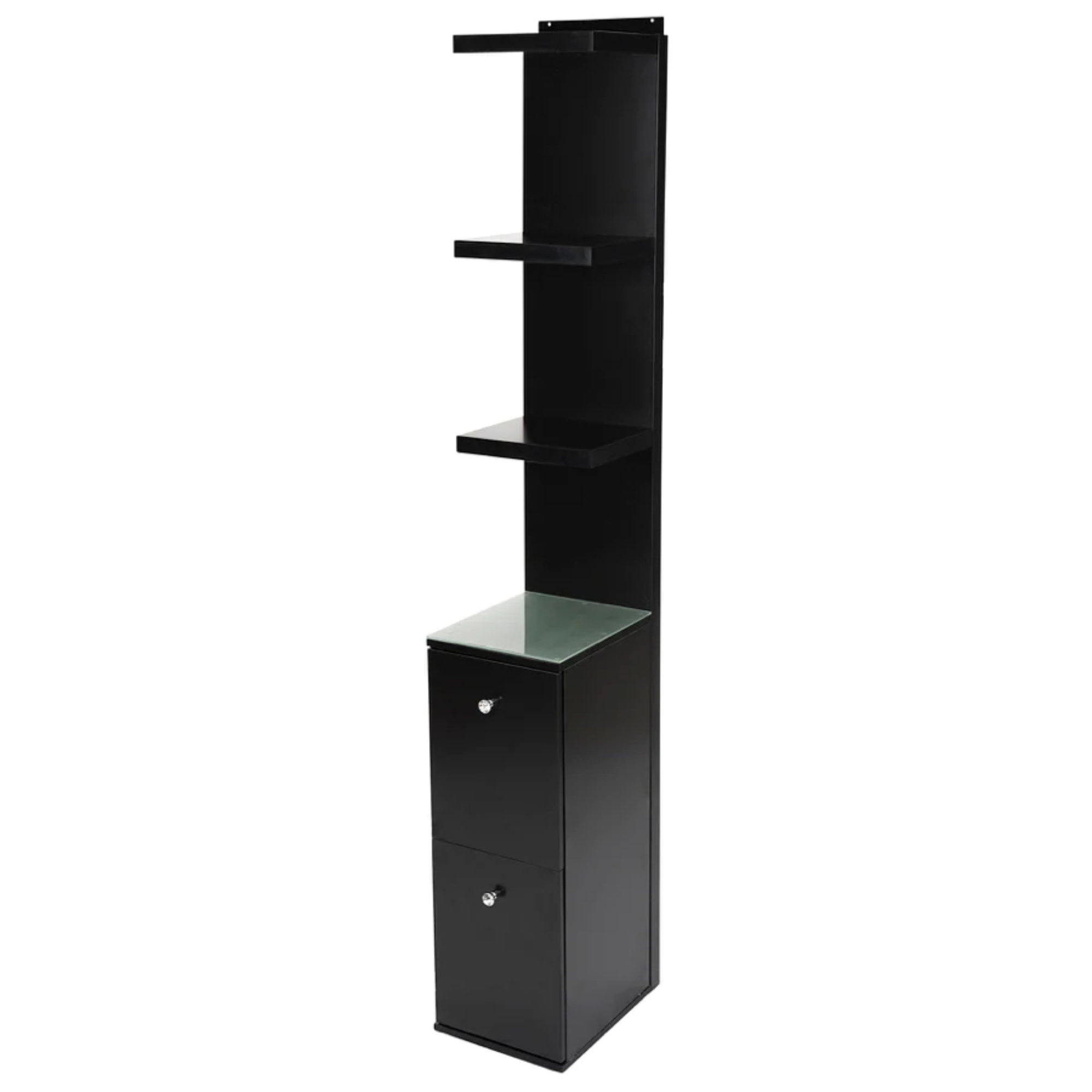 Hokku Designs SlayStation Natalie Tall Column Shelves with Drawers, 3 ...