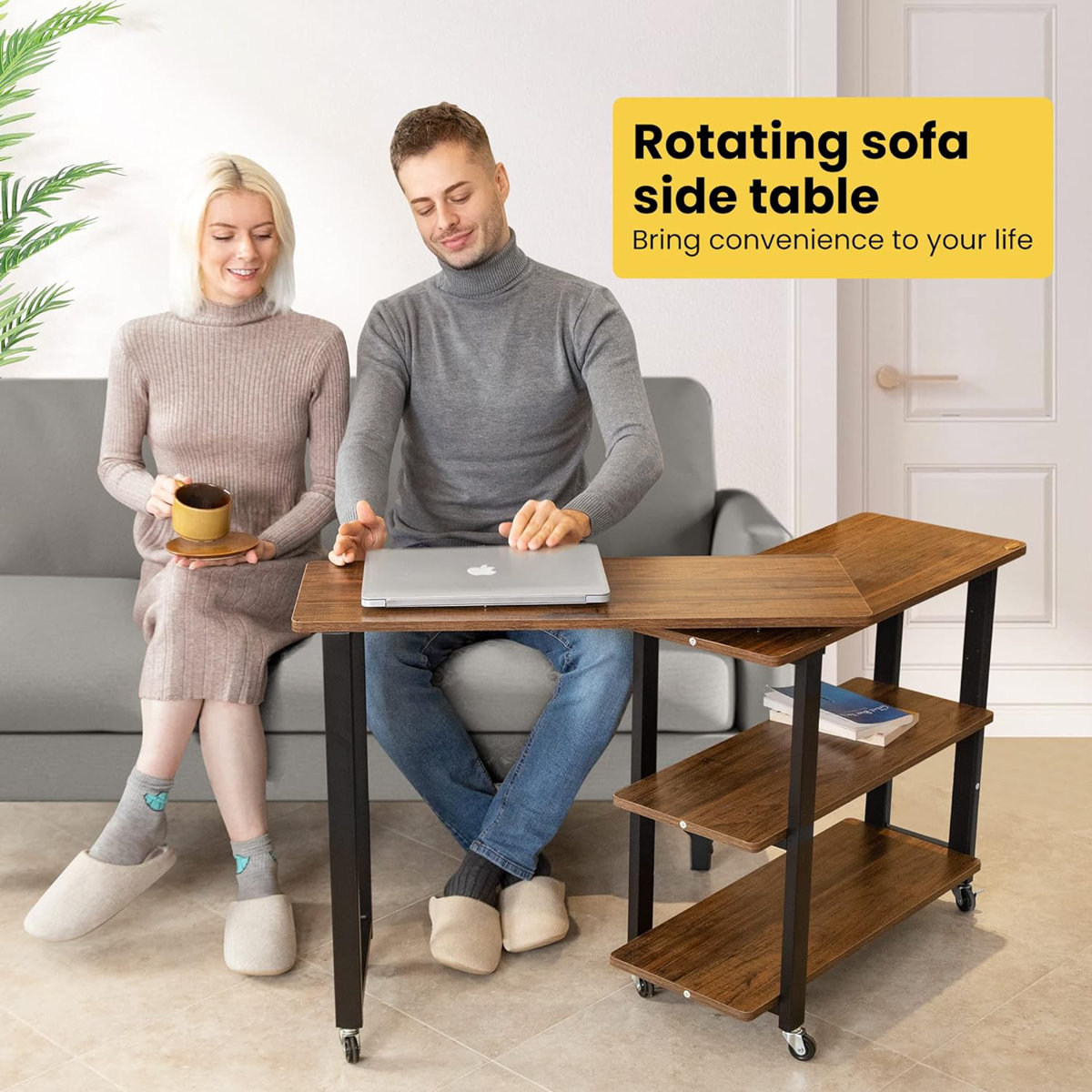 17 Stories Daniel Wheel End Table Set with Storage & Reviews - Wayfair ...