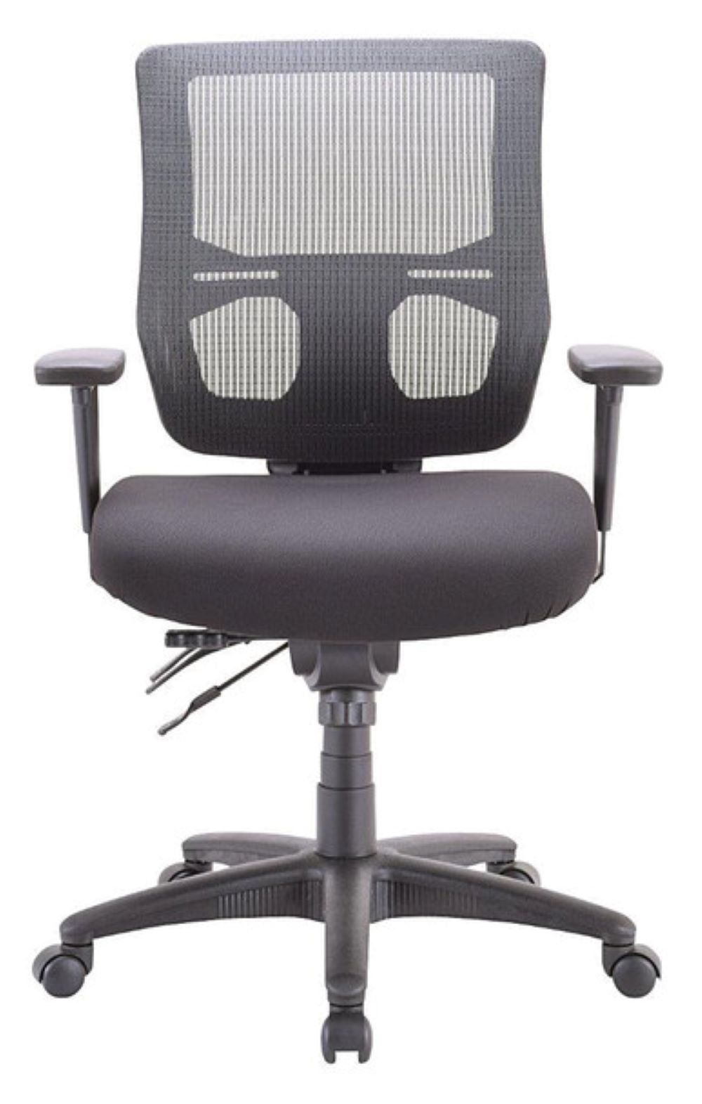 Inbox Zero Gray Adjustable Swivel Mesh Rolling Office Chair | Wayfair