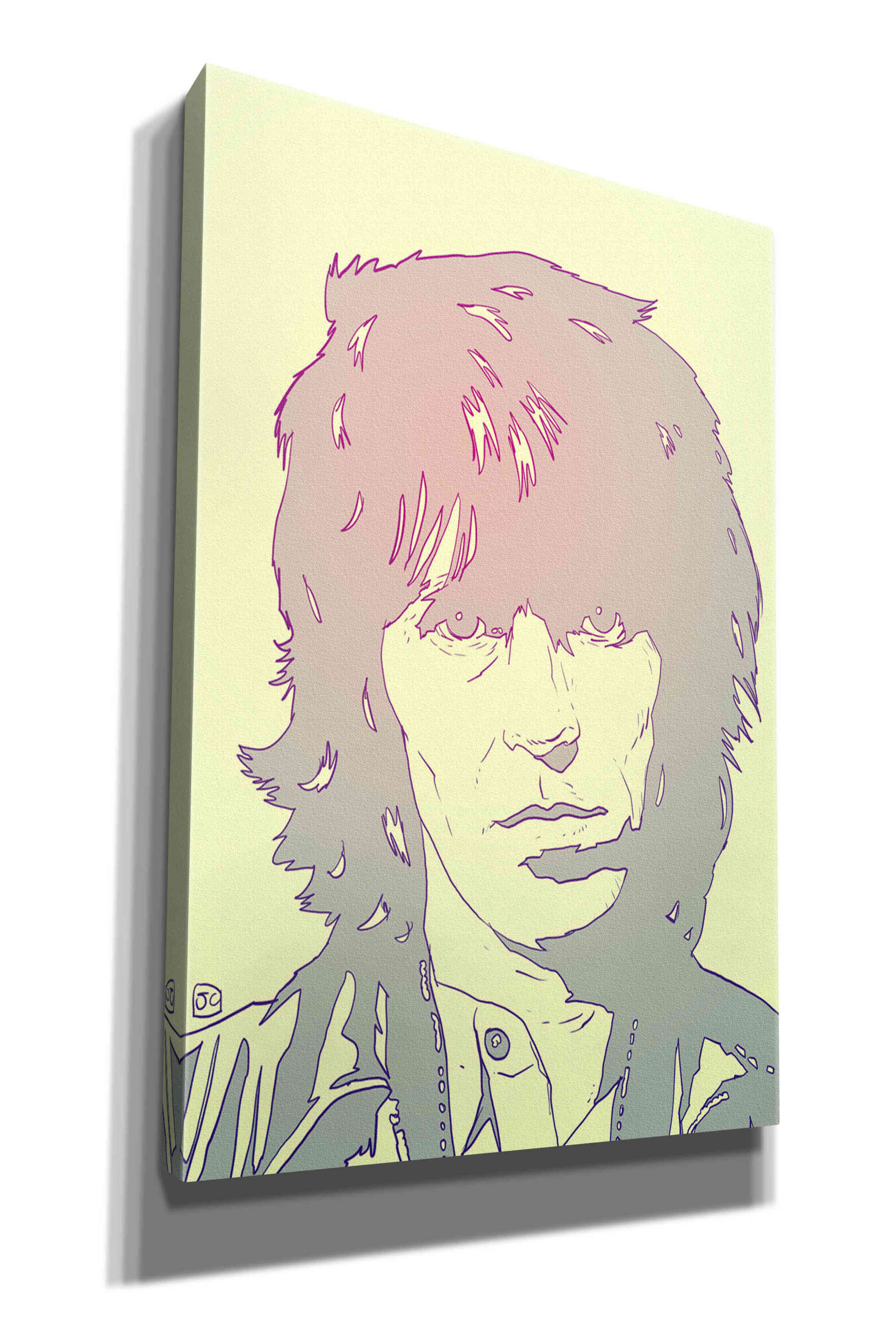 Red Barrel Studio® Mick Jagger On Canvas by Giuseppe Cristiano Print ...