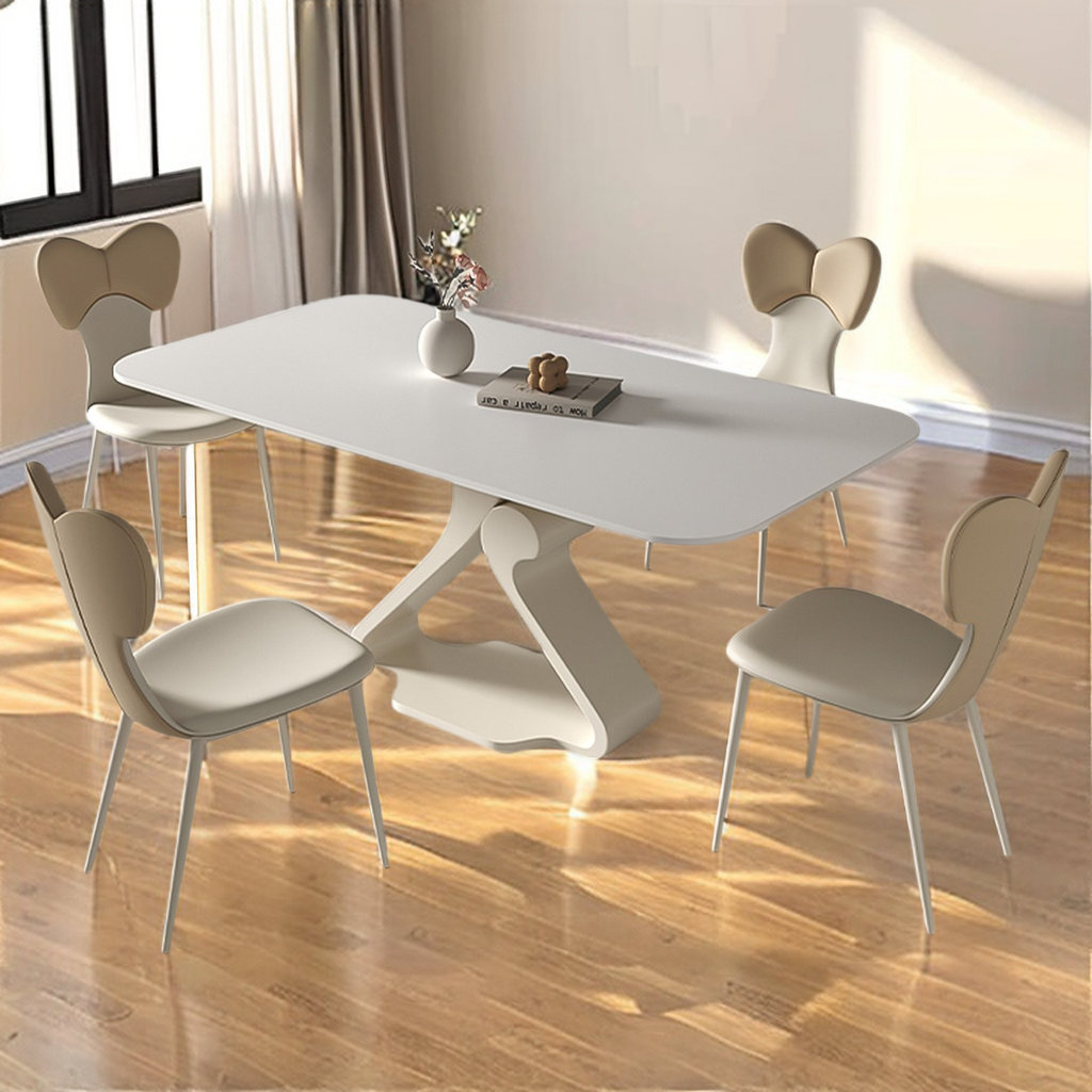 HOUZE Rectangular Restaurant Dining Set | Wayfair