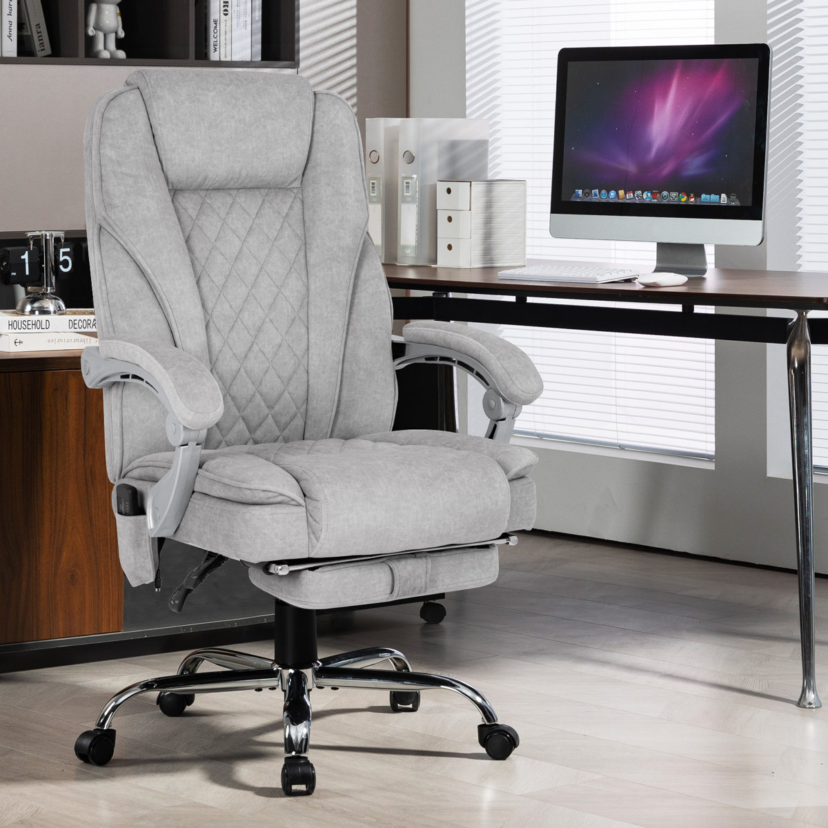 Inbox Zero Modris Cotton Executive Chair | Wayfair