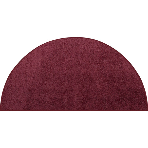 Latitude Run® Modern Plush Solid Color Rug - Cranberry, Pet and Kids ...