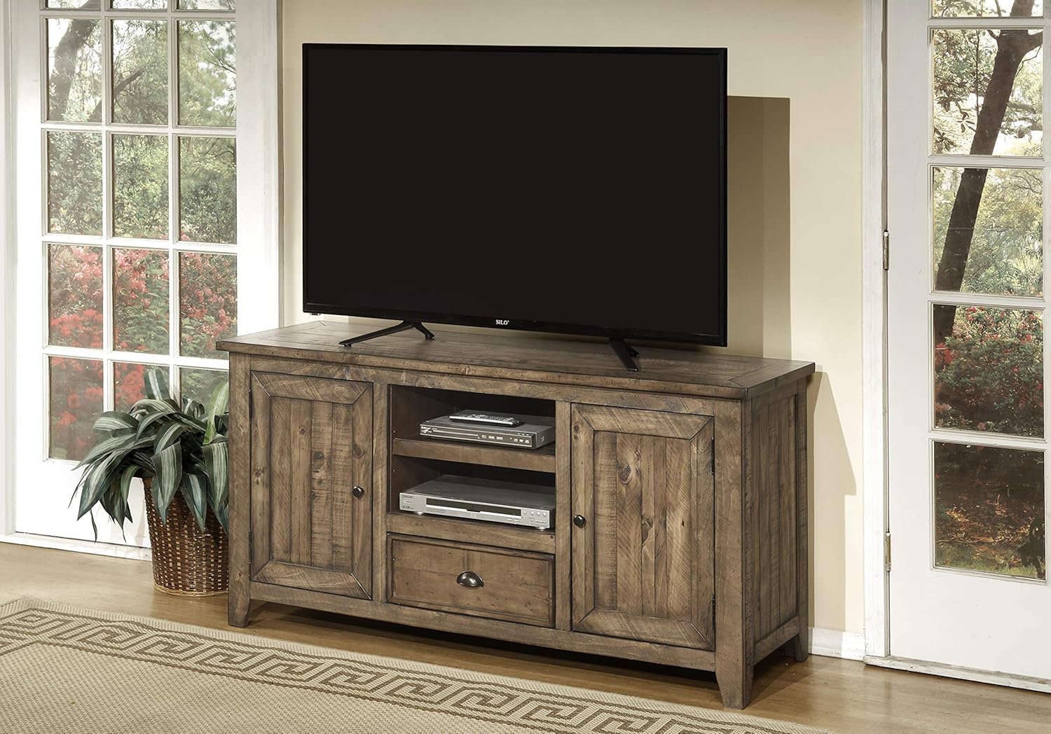 Co-t Monterey Reclaimed Wood TV Stand With Natural Wormwood Finish ...