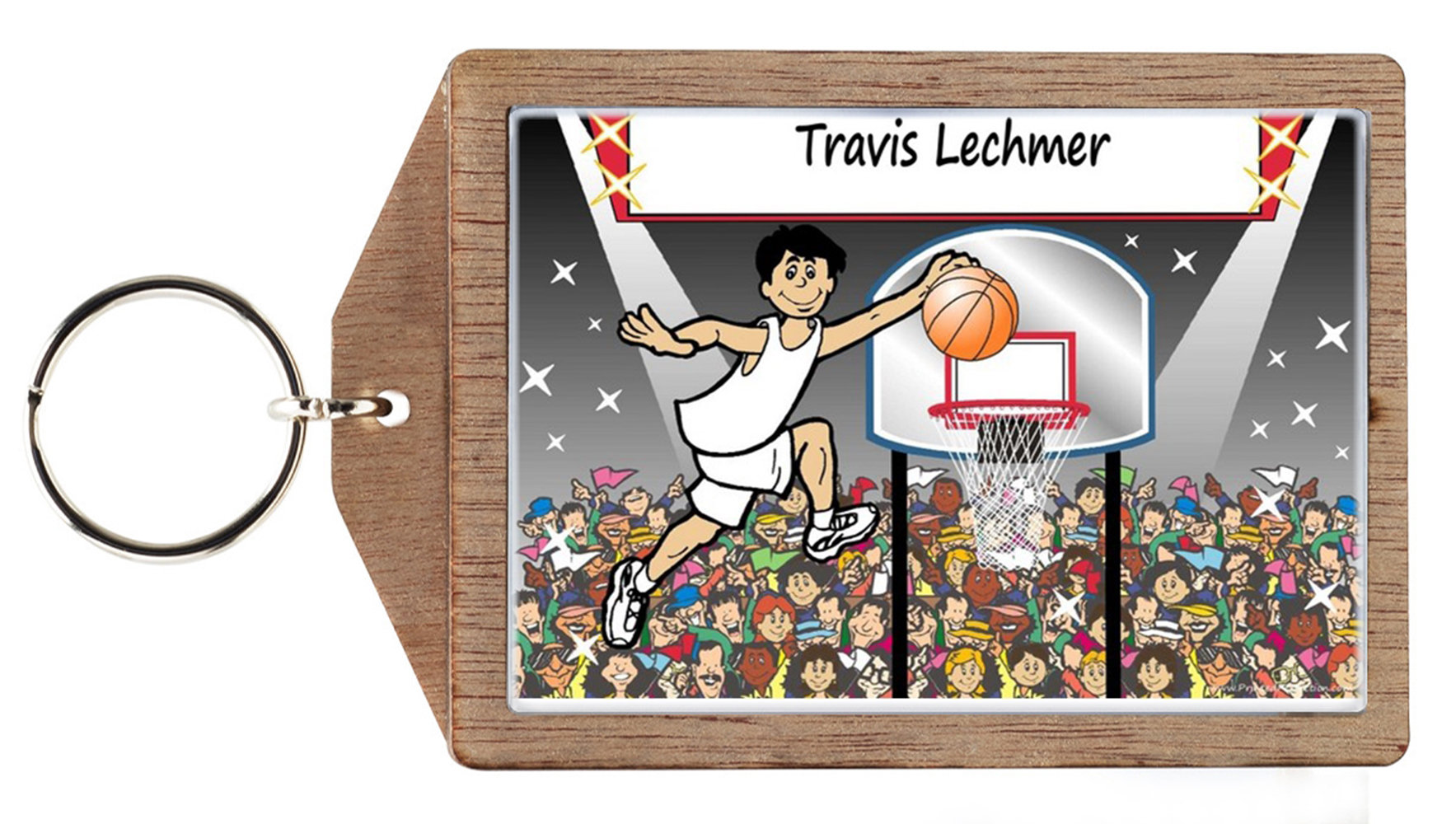 Printed Perfection Personalized Football Player Key Chain | Wayfair