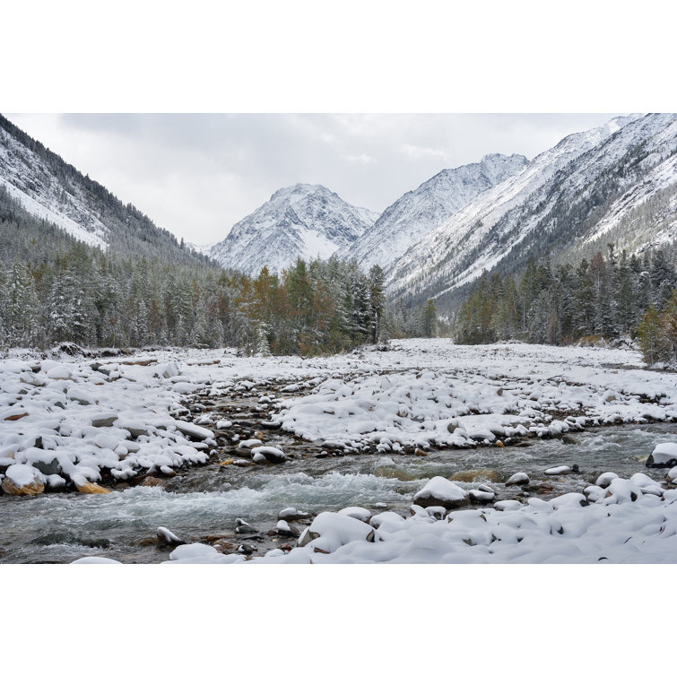 Alpen Home Snow In September by Rutin55 - Wrapped Canvas Photograph ...