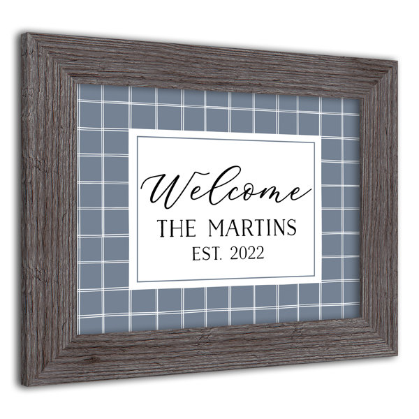 Trinx " Blue Plaid Window Pane Check " - Wayfair Canada