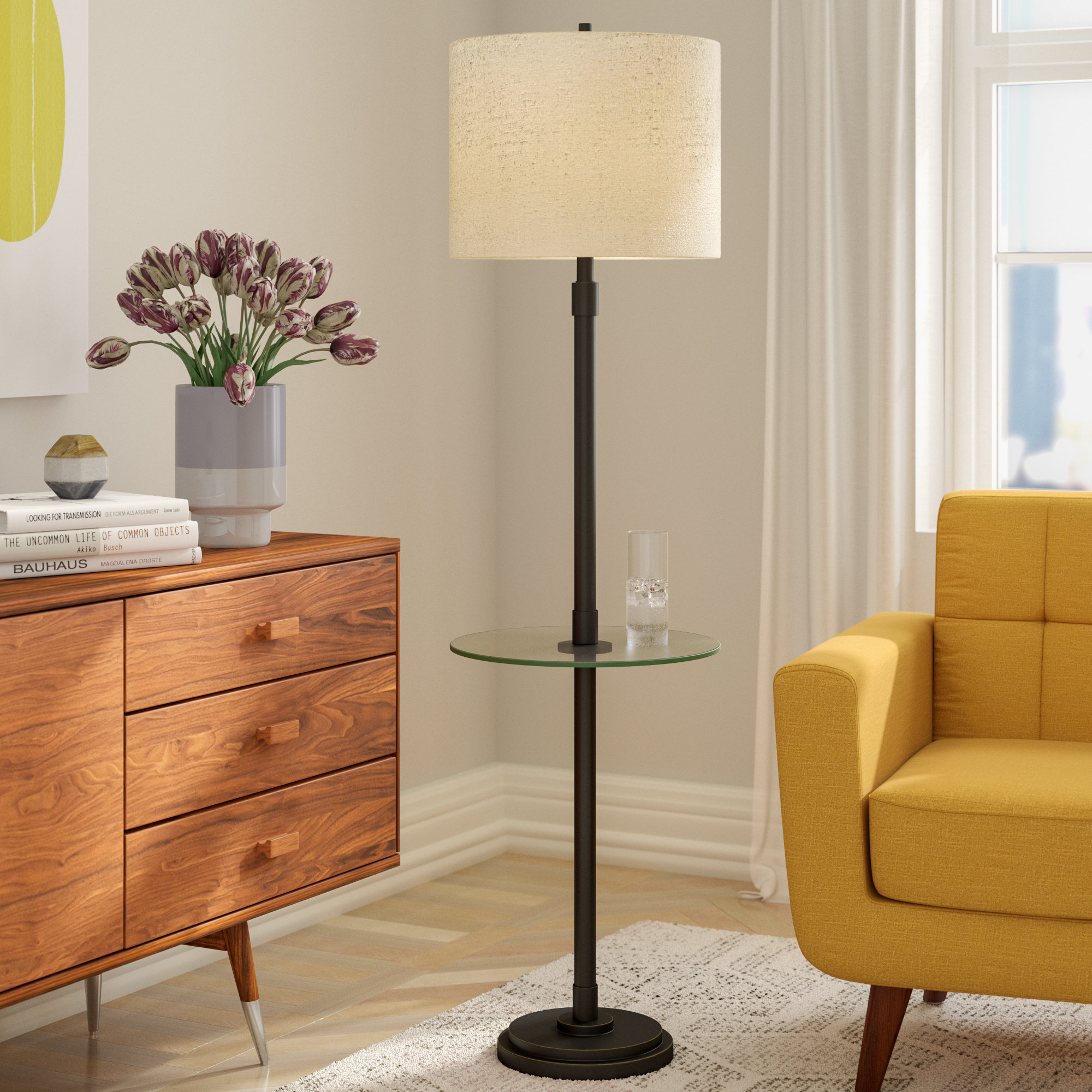 Corrigan Studio® Madison 61" Tray Table Floor Lamp & Reviews | Wayfair