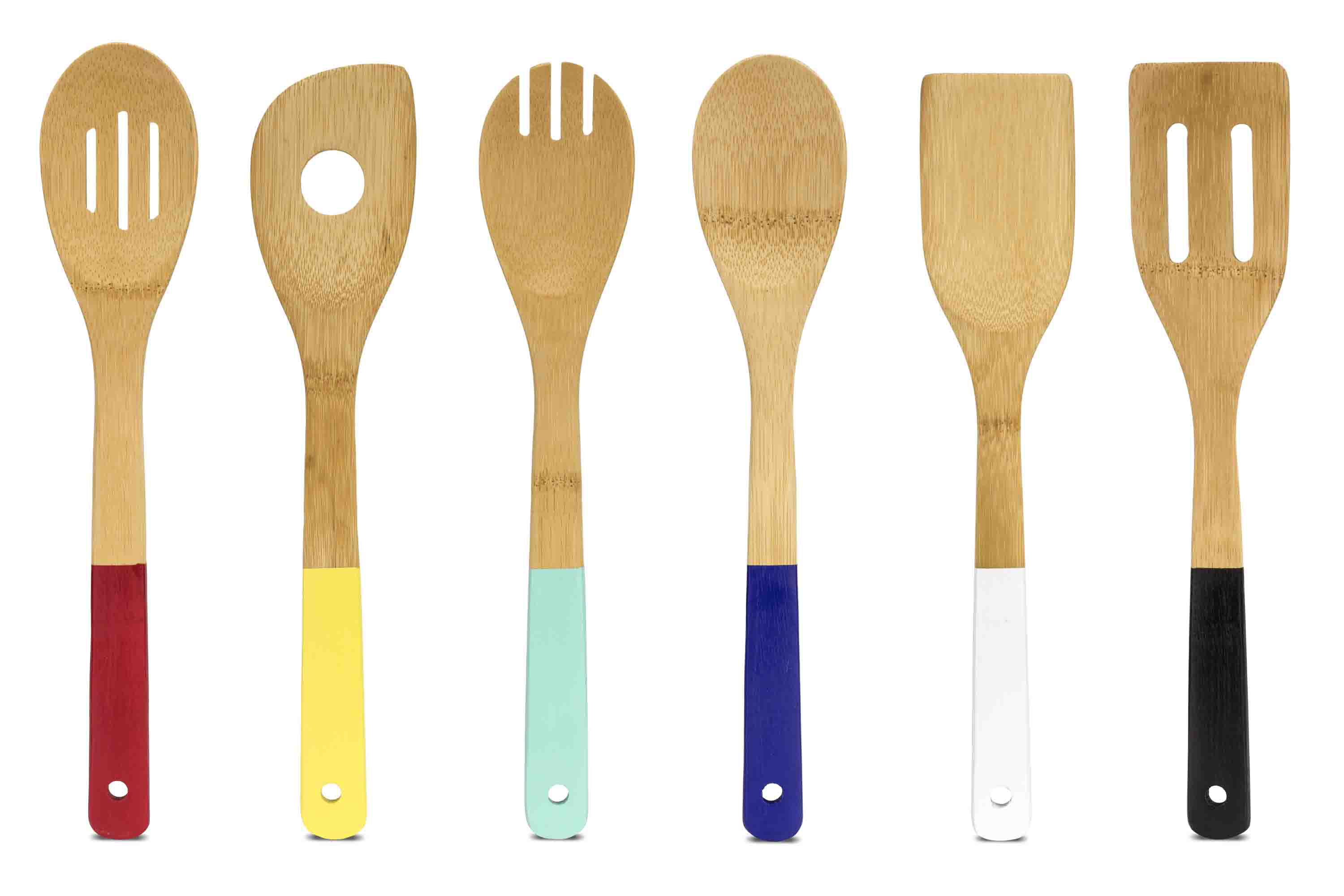 Home Basics 6 Piece Bamboo Kitchen Tool Set & Reviews | Wayfair